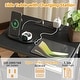 End Table with Charging Station, 2 Fabric Drawers, LED Light, Outlet ...