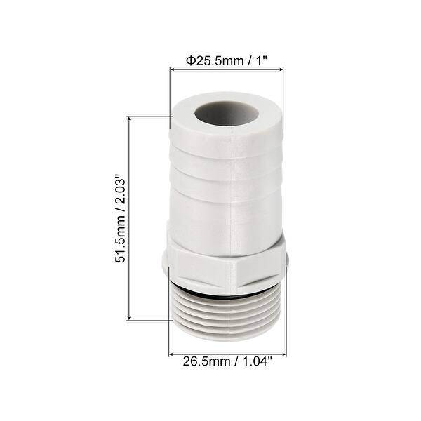 Hose Barb Fitting 7mm Barbed G1/8 Male Thread, 4 Pack Pipe Connector ...
