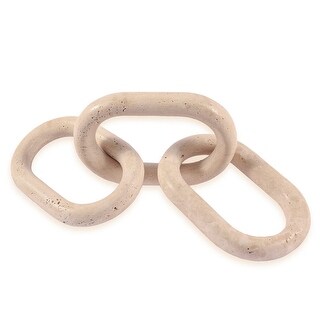 Decorative Object - Marble Figurine Chain Link - Made of Natural ...