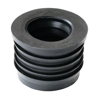 Fernco P22U-139 Schedule 40 Compression Reducing Donuts, PVC, Black, 2 ...