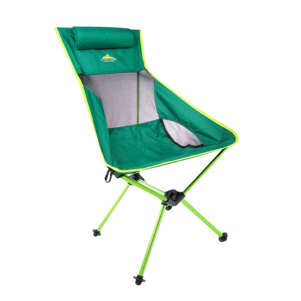 Outdoor High Back Lightweight Camp Chair with Headrest and Carry Case ...