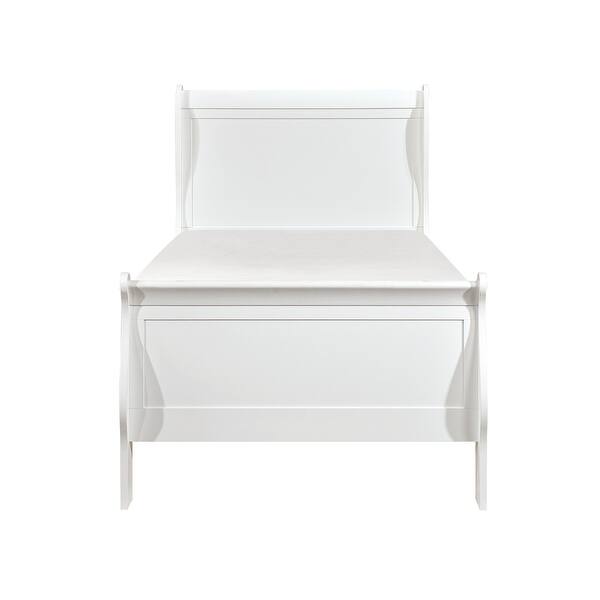 Monty White Sleigh Bed - Bed Bath & Beyond - 39585279