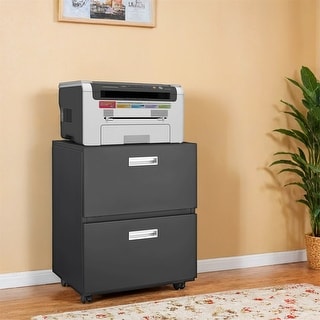 Office Copier Cabinet,2 Door Steel Copier Stand Mobile Pedestal - Bed ...