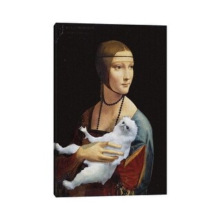iCanvas "Lady With A Monk" by Artelele Canvas Print - Bed Bath & Beyond ...
