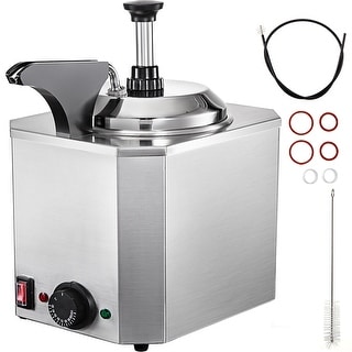 VEVOR Stainless Steel Cheese Dispenser with Pump 2.6Qt Capacity with ...