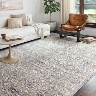 Alexander Home Heather Botanical Dimensional Area Rug - Bed Bath ...