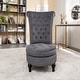 Gosser 20" Wide Velvet High Back Vanity Chair - Bed Bath & Beyond ...