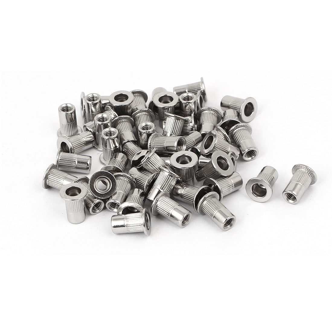 3/8"-16 Straight Knurled Rivet Nut Insert Nutsert Bronze Tone 10pcs ...