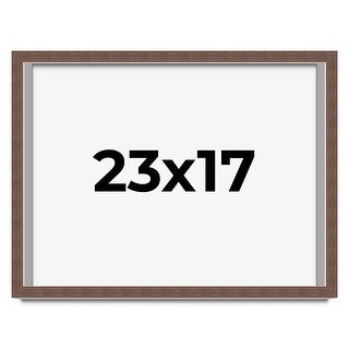 23x17 Shadow Box Frame Brown | 1.125 inches Deep Real Wood Rustic - Bed ...