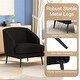 Grondin Mid-Century Modern Style Upholstered Accent Barrel Chair with ...