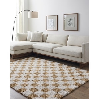 Gianni Modern Checkered Area Rug - On Sale - Bed Bath & Beyond - 37014046