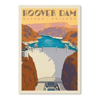 Americanflat - Usa Hoover Dam by Anderson Design Group - 16"x20" Poster ...
