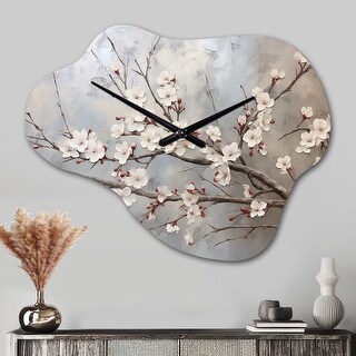 Minimalism Grey And Beige Cherry Blossom I - Cherry Blossom Large Wall ...