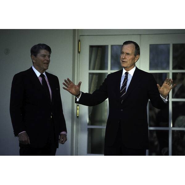 Ronald Reagan and George Bush Sr Photo Print - Bed Bath & Beyond - 25375357