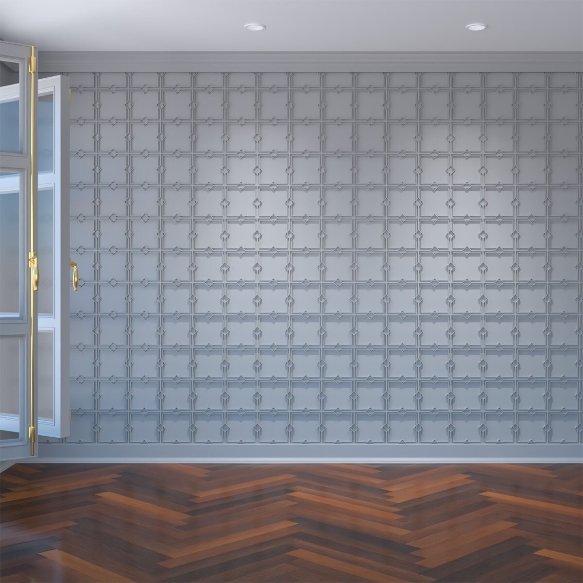 Conroe Decorative Fretwork Wall Panels in Architectural Grade PVC - On ...