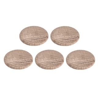 Wood Button Plugs 1 Inch Oak Hardwood Screw Hole Furniture Plugs 5 Pcs ...