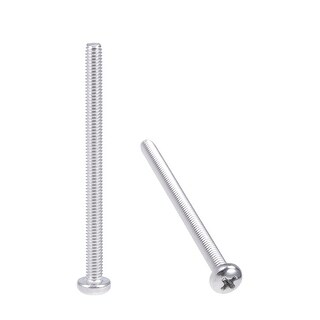 M4x55mm Machine Screws Pan Phillips Cross Head Fasteners Bolts 30 Pcs ...