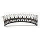 Decorative Metal Curtain or Canopy Crown - 29.0"L x 13.8"W x 7.9"H ...