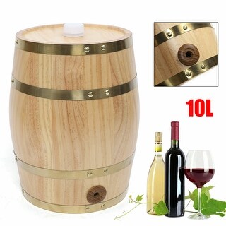 10L Pine Barrel Cask Wooden Wine - Bed Bath & Beyond - 41451909