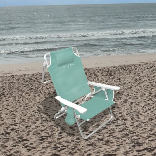 Deluxe Folding Aluminum Beach Chair - Bed Bath & Beyond - 38283679