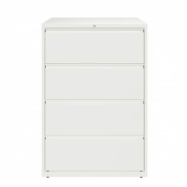 Hirsh 36-in Wide HL10000 Series 4 Drawer Lateral File Cabinet, White ...