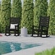Classic Commercial Grade All-Weather Outdoor Rocking Chairs (Set of 2 ...