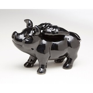Aa Importing Flying Pig, Black Finish - 5.5 X 7.5 X 3.5 inches - Bed ...