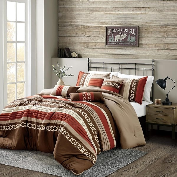 brown comforter full size