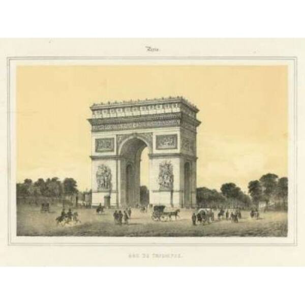 Arc De Triomphe Poster Print By Adam Rogers Item Varpdxcc2753 - Bed ...
