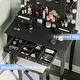 Vanity Desk Set Makeup Vanity Lighted Tri-fold Mirror and Stool - Bed ...