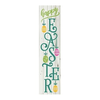 Happy Easter Vertical Wood Print Sign 5.5" x 24" - Bed Bath & Beyond ...