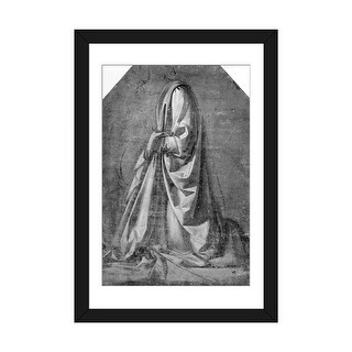 iCanvas "Drapery study for a kneeling figure seen in three-quarter ...