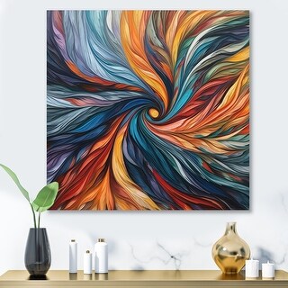 Designart "Spiral Symphony III" Abstract Spirals Metal Wall Decor - Bed ...