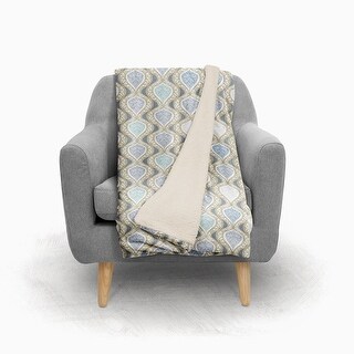 Amrita Sen Tapestry Reverse Throw Blanket Sherpa Fleece - Bed Bath ...