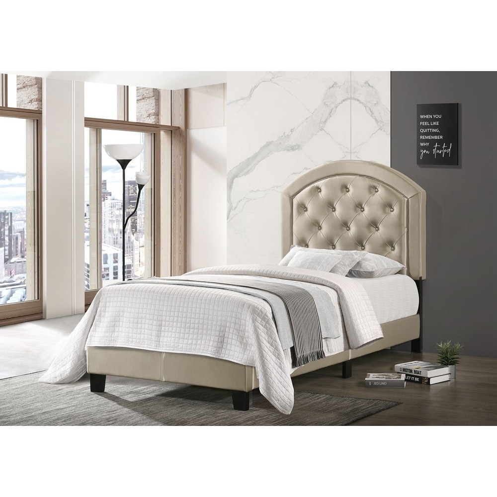 1pc Upholstered Platform Bed with Adjustable Headboard Bed Bath Beyond 38413698