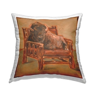 Stupell Traditional Bison in Armchair Design by Ethan Harper - Bed Bath ...