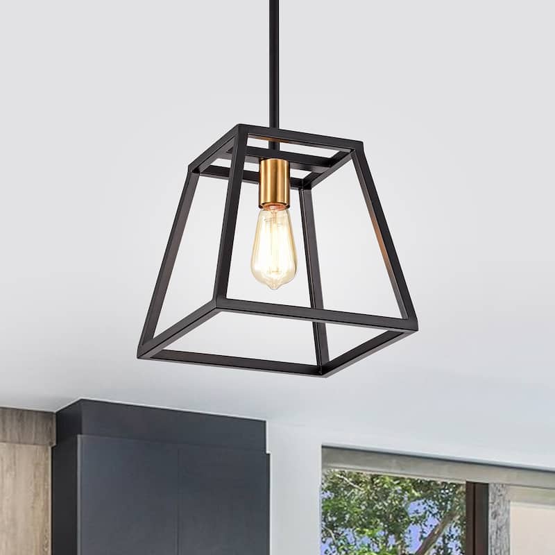 1 - Light Lantern Square Pendant - Overstock - 34418829