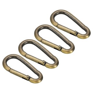 4pcs Spring Snap Hook Clips, Steel Chain Quick Links Connector Ring ...