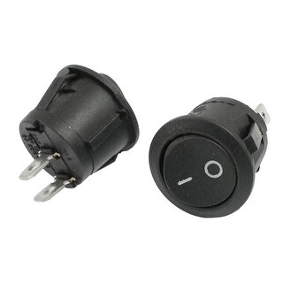 2 Pcs SPST ON OFF 2P Snap in Rocker Boat Switch 5A/10A AC 250V/125V ...