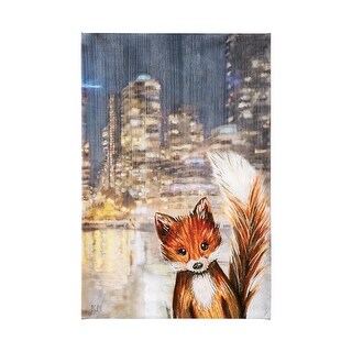 City Fox (30 x 45) Canvas Art Print - Bed Bath & Beyond - 39207142
