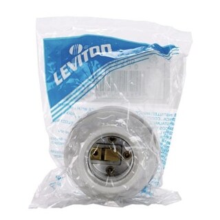 Leviton 001-9880 Porcelain Surface Socket, 660 Watt, 250 Volt - Bed ...