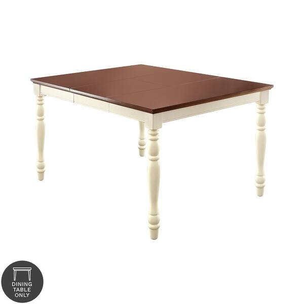 Furniture of America Bethannie 2-Tone 54-inch Expandable Counter Height ...