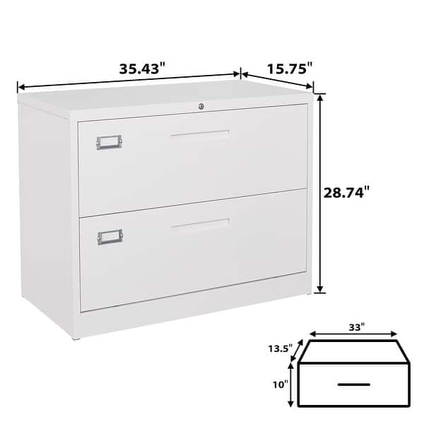 2 Drawer Lateral File Cabinet With Lock - Bed Bath & Beyond - 36192677