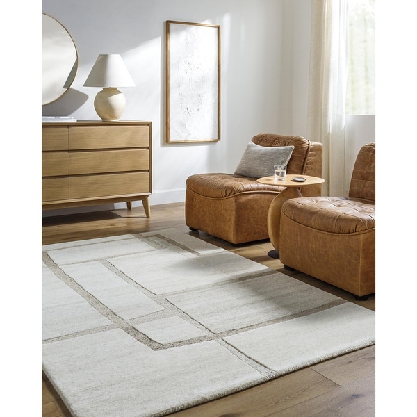 Livabliss Nandi Modern Color Block Geometric Area Rug - On Sale - Bed ...