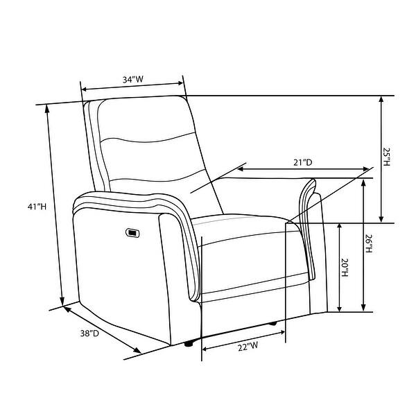 Jake Power Recliner with Memory Foam - Bed Bath & Beyond - 38170344