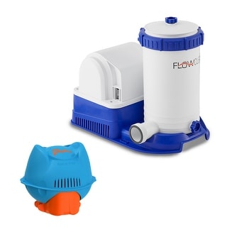 Hey! Cool Pool Flip Plop Pool Mineral Dispenser + Bestway Flowclear ...