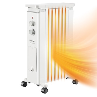 1500W Electric Heater Oil Filled Radiator Heater with Heat Setting ...