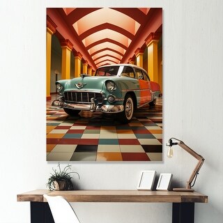 Designart "Pimp My Ride Retro Car" Car Vintage Wall Art - Bed Bath ...