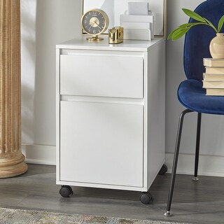 Harlee 2 Drawer Rolling File Cabinet, White - Bed Bath & Beyond - 38102541