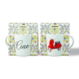 Ciao Scooter Giftable Coffee Tea Hot Chocolate Mug 11 oz - Bed Bath ...